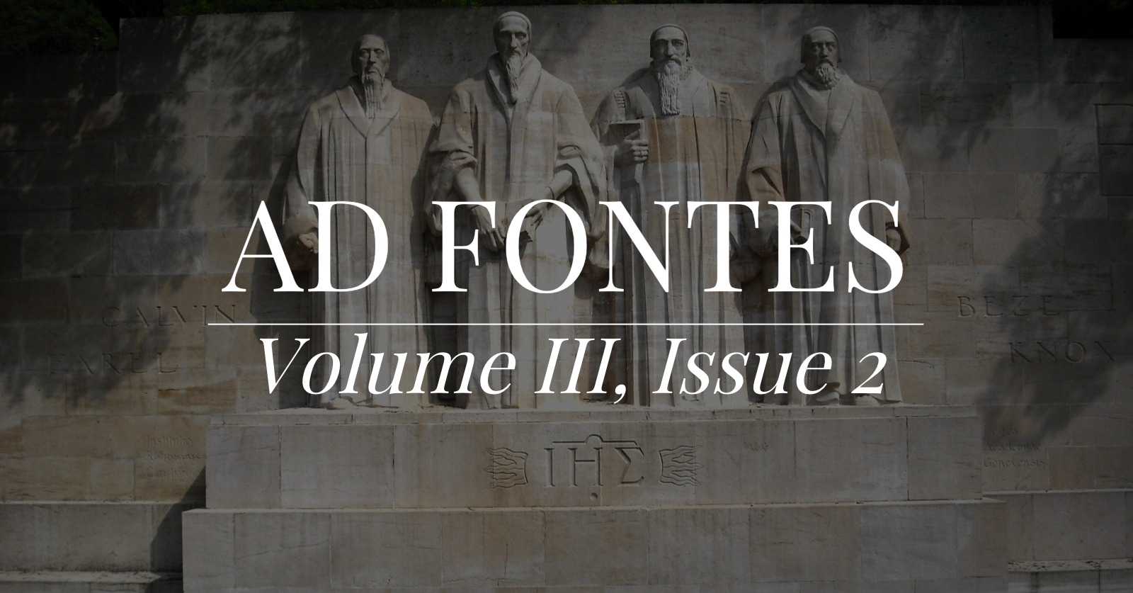 Calvin on the Public Rites of Confession and Absolution - The Davenant ...